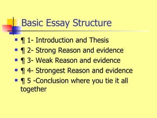 2 basic paragraph and essay review | PPT