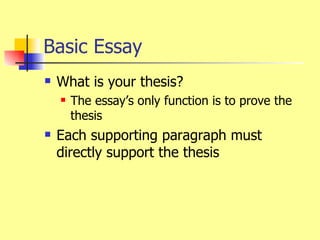 2 basic paragraph and essay review | PPT