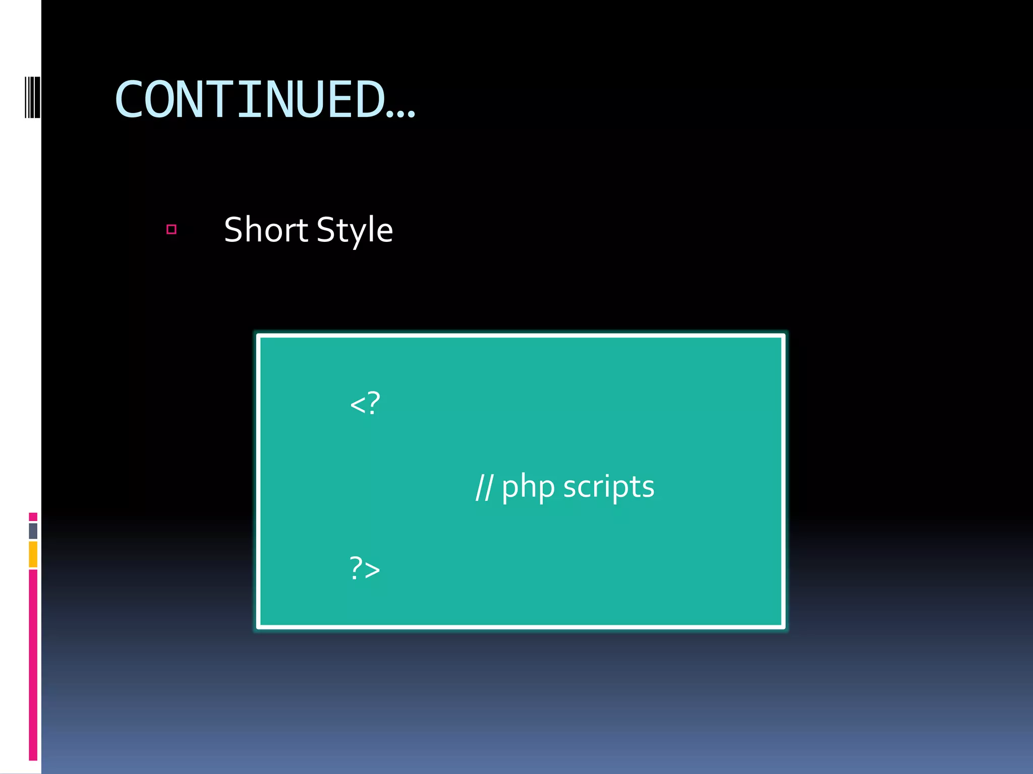 basics of php | PPTX | Web Development | Internet