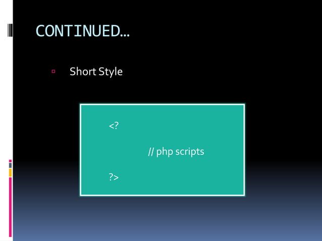 basics of php | PPT