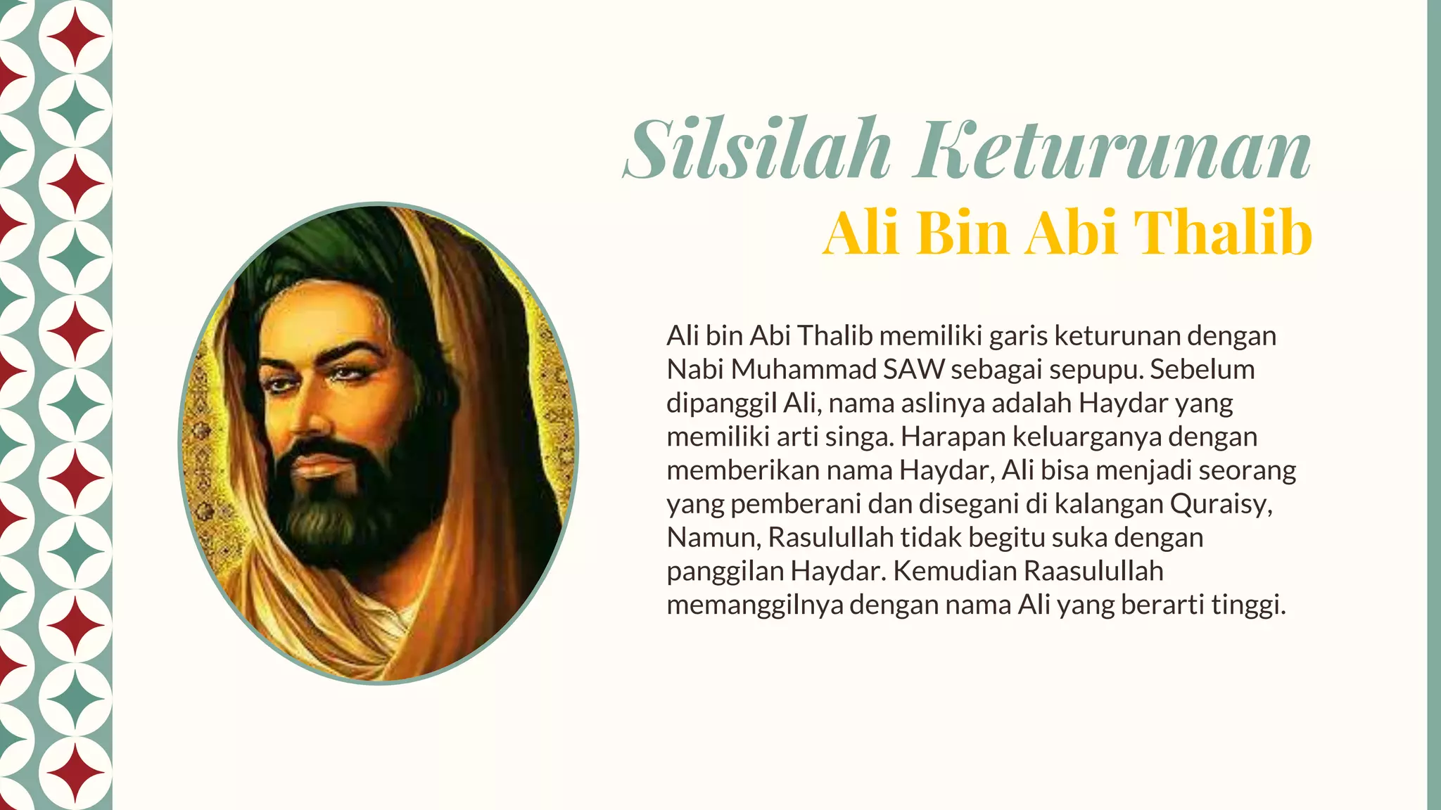 Kepemimpinan Ali bin Abi Thalib | PPTX
