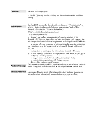 CV Resume Ruzieva I..docx