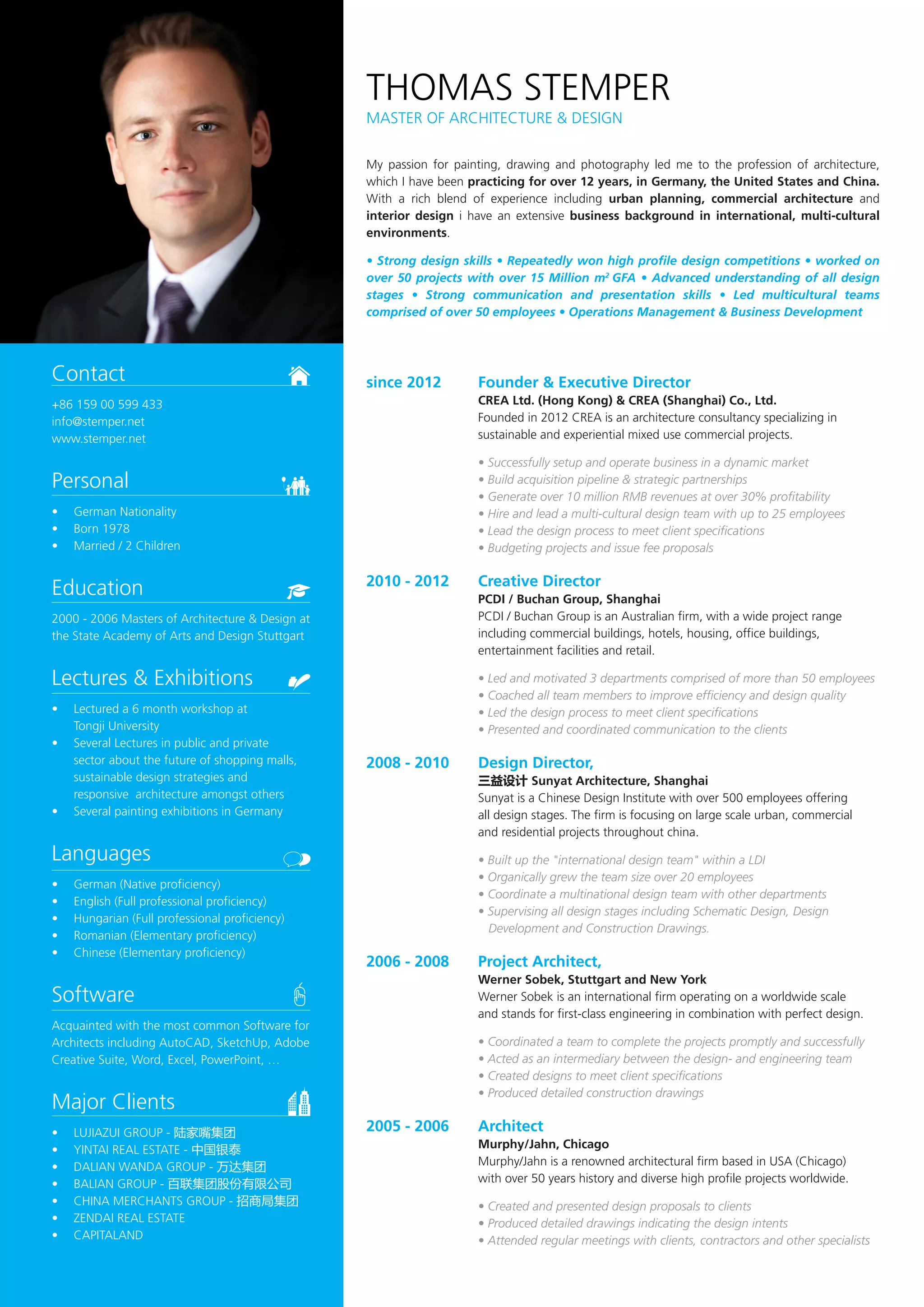 Thomas Stemper CV 2016 | PDF