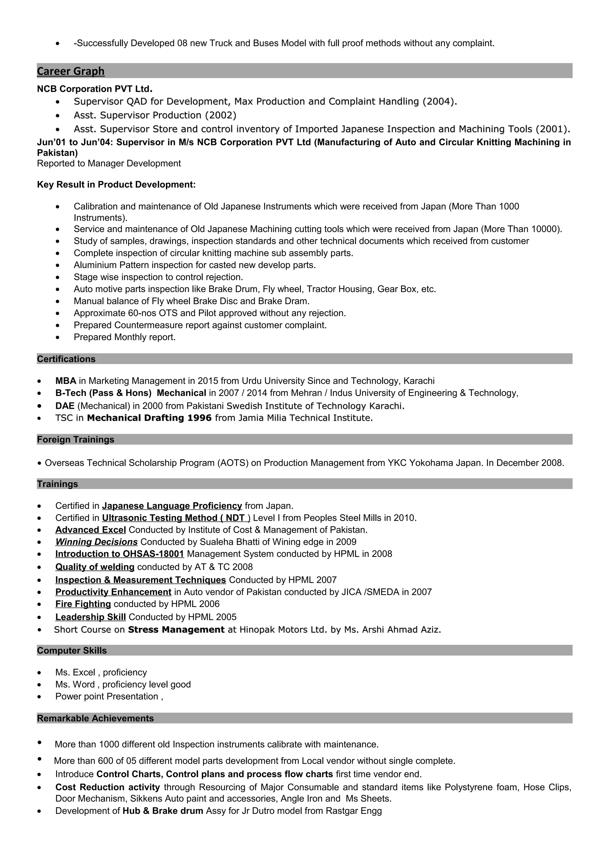 Zaid Detail CV | DOC