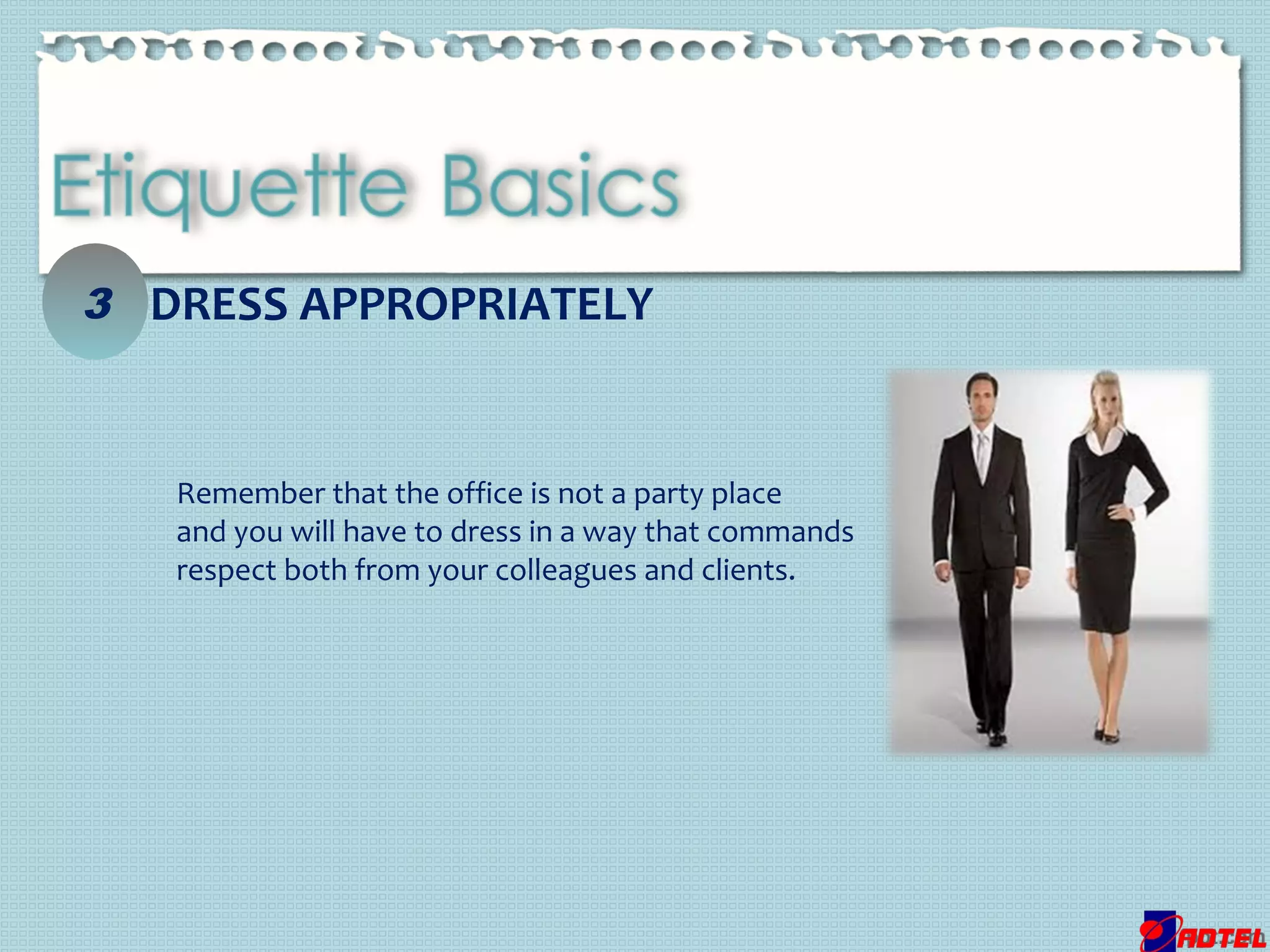 Basic Workplace Etiquett | PPT
