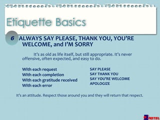 Basic Workplace Etiquett | PPT
