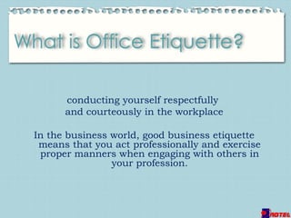 Basic Workplace Etiquett | PPT