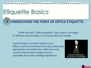 Basic Workplace Etiquett | PPT