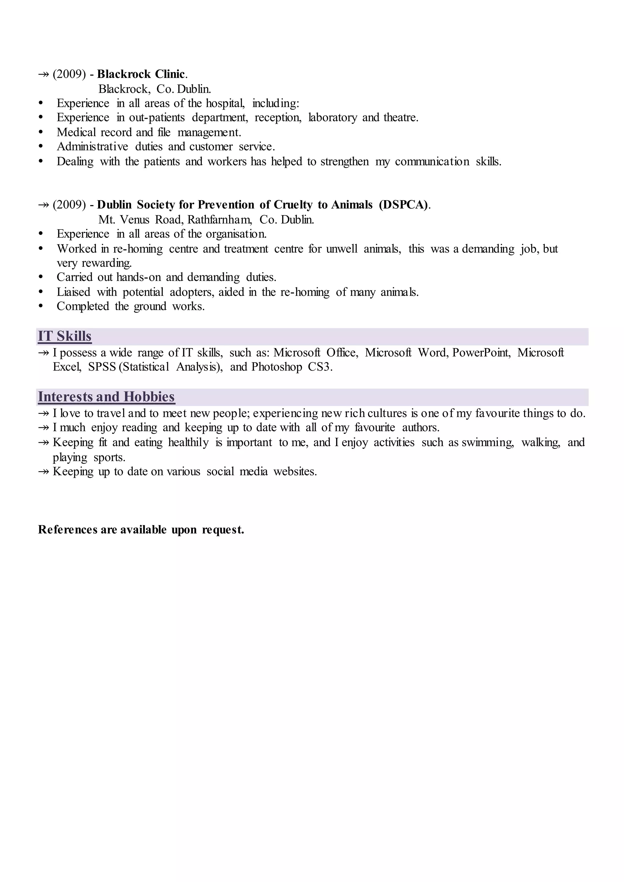 CV - [up to date] | DOCX | Healthcare Industry | Industries