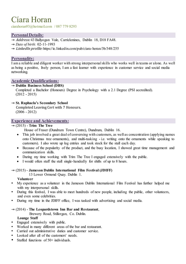 CV - [up to date] | PDF