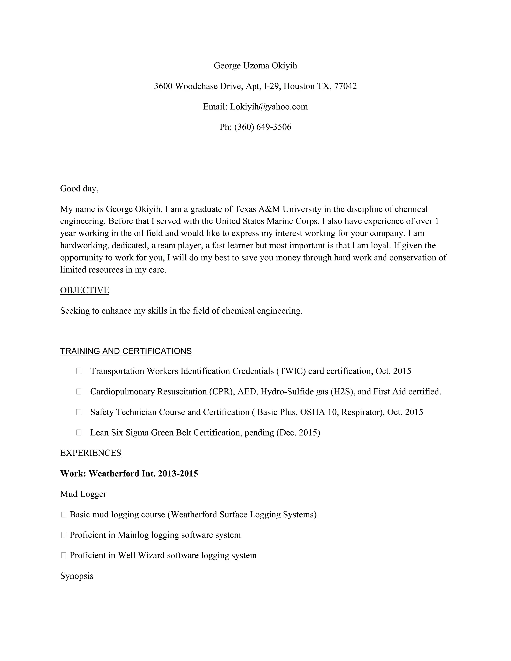 SGS resume.revised | PDF