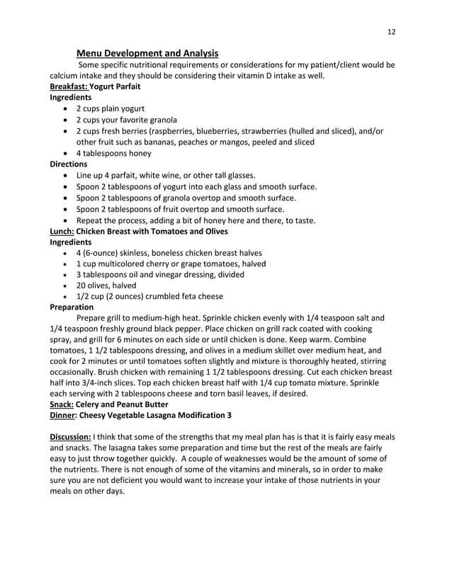 FSHN 301 Project Final | PDF