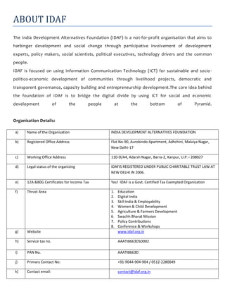 IDAF Annual report | PDF