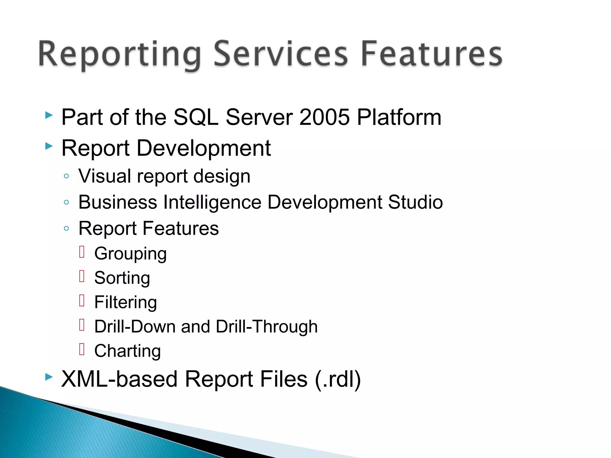 SQL Reporting Services | PPT