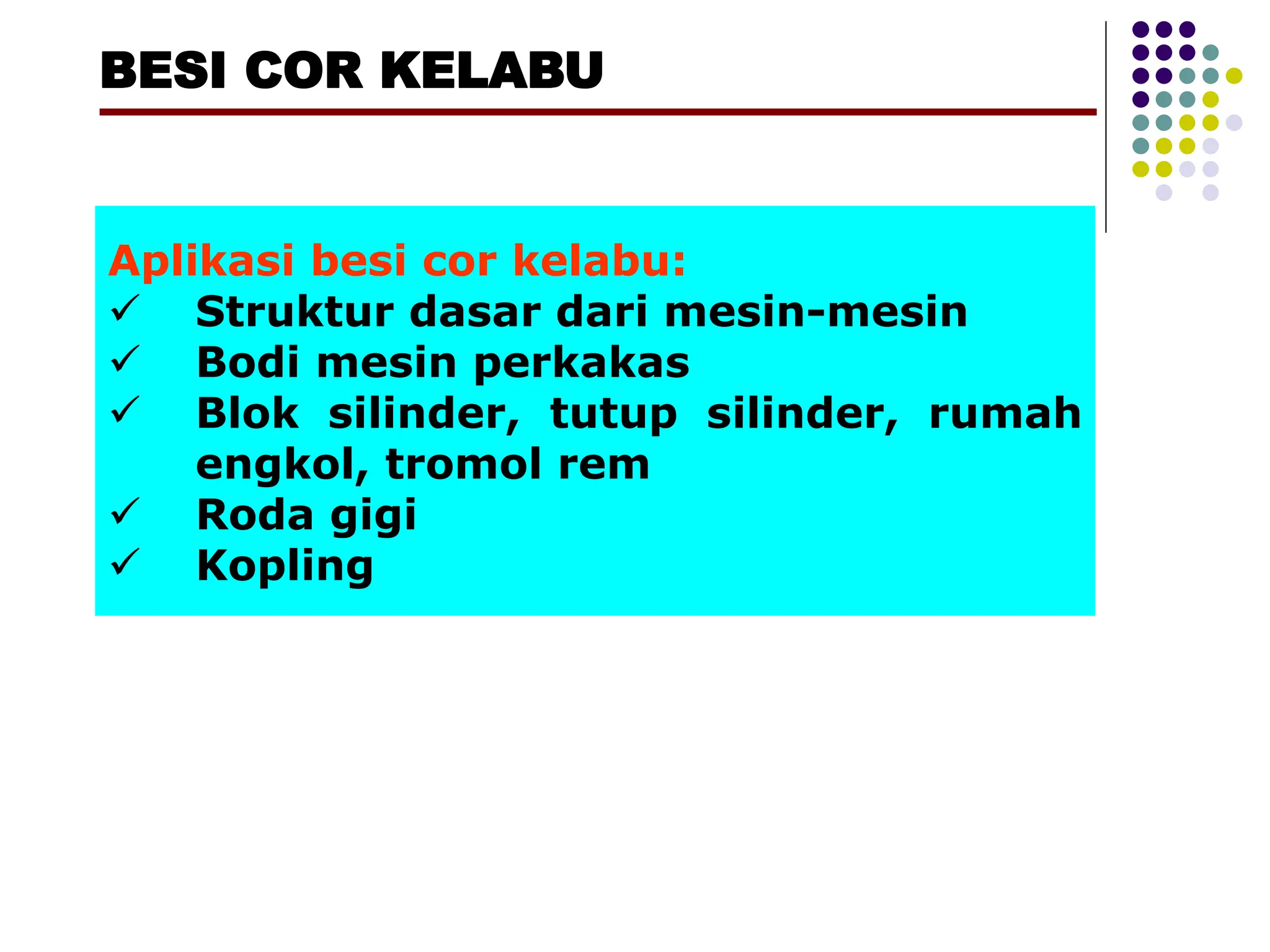 2b Besi Cor_Materi Kuliah elemen mesin semester 1PPT | PPT