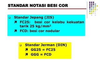 2b Besi Cor_Materi Kuliah elemen mesin semester 1PPT | PPT