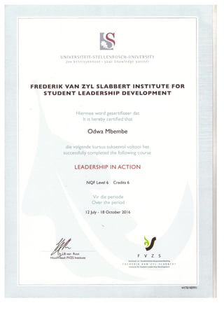 MY CERTIFICATES | PDF
