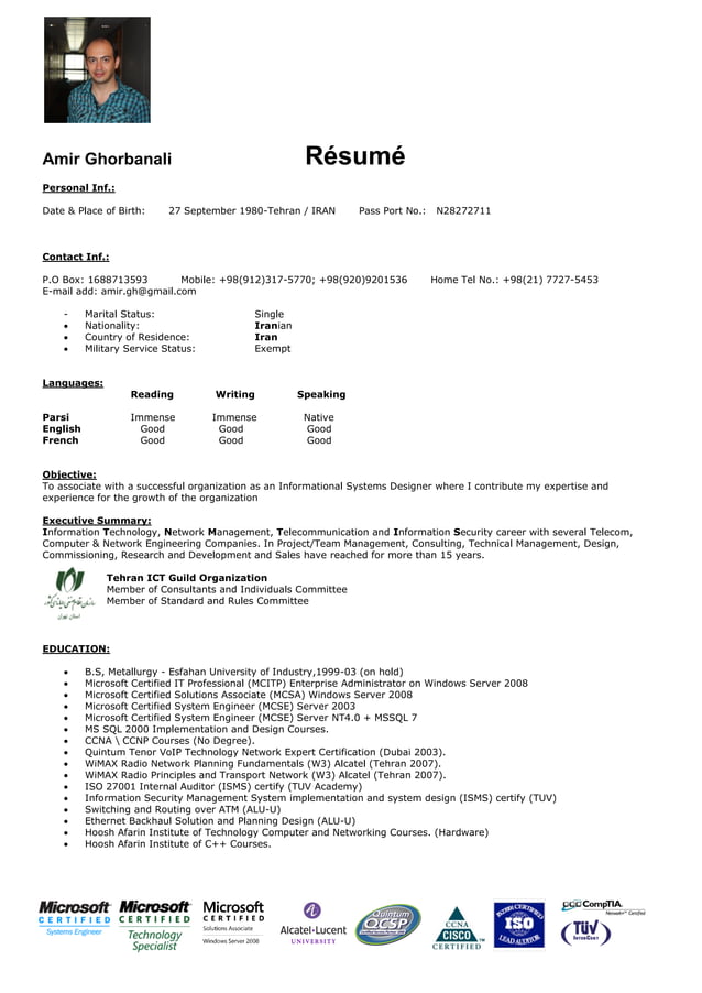 Amir_Ghorbanali_EN_RESUME DEC 15 | PDF