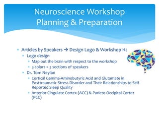 neurscience internship summary | PPTX