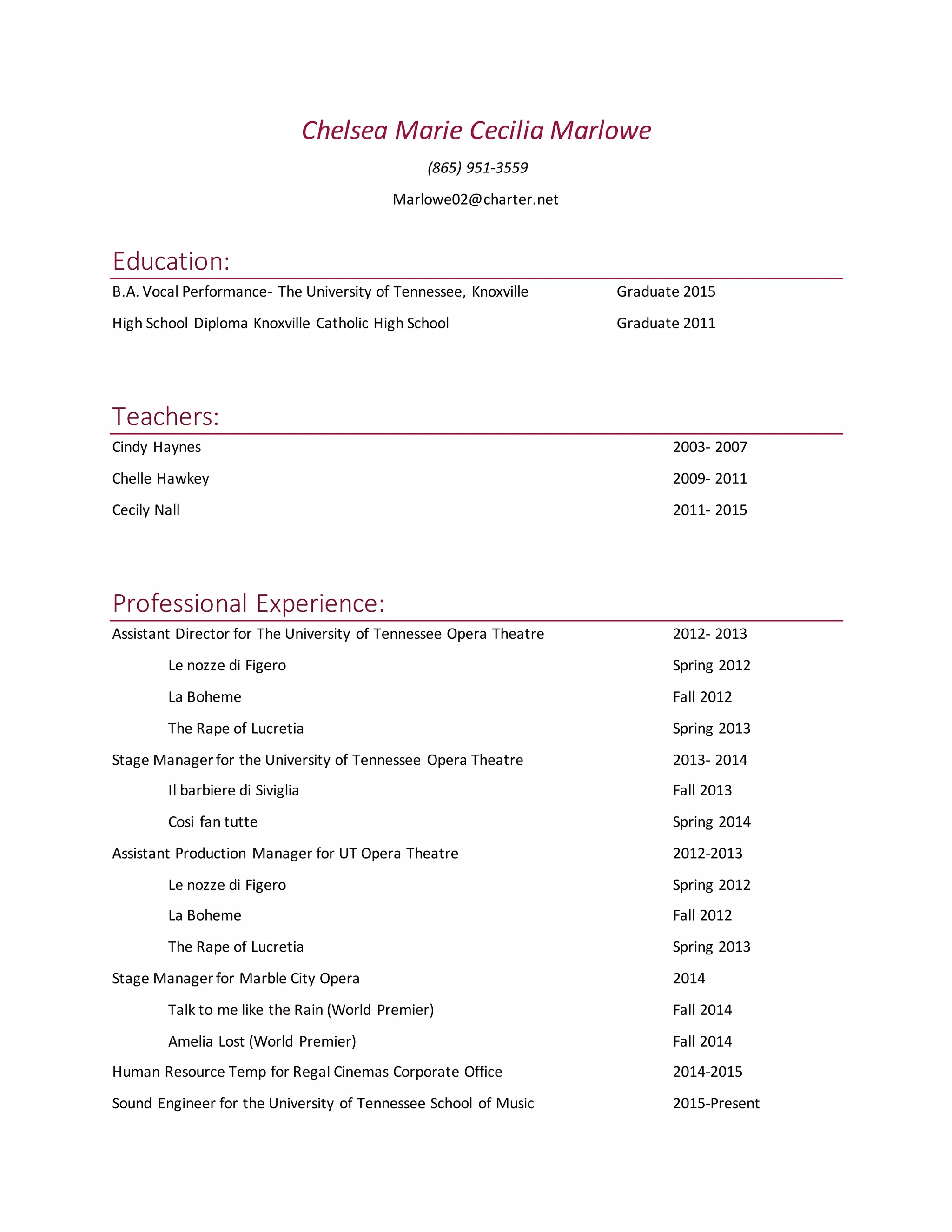 Chelsea_Marlowe_SM_Resume_2016 | PDF