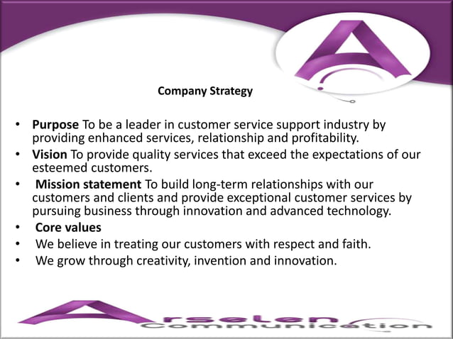 ARS Company Profile ppt file | PDF | Business | Business and Finance