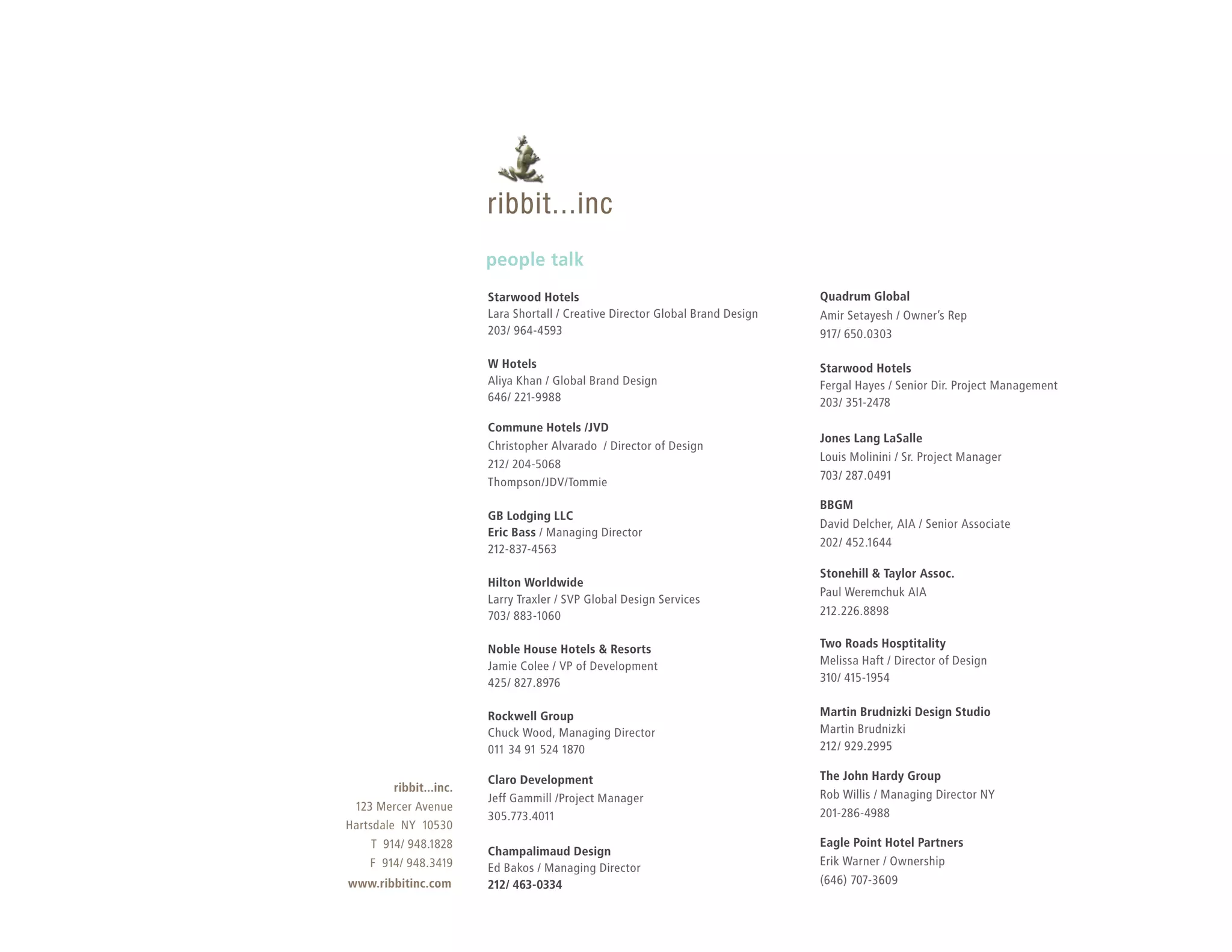 ribbit..inc_portfolio 2017© | PDF | Hospitality Industry | Industries