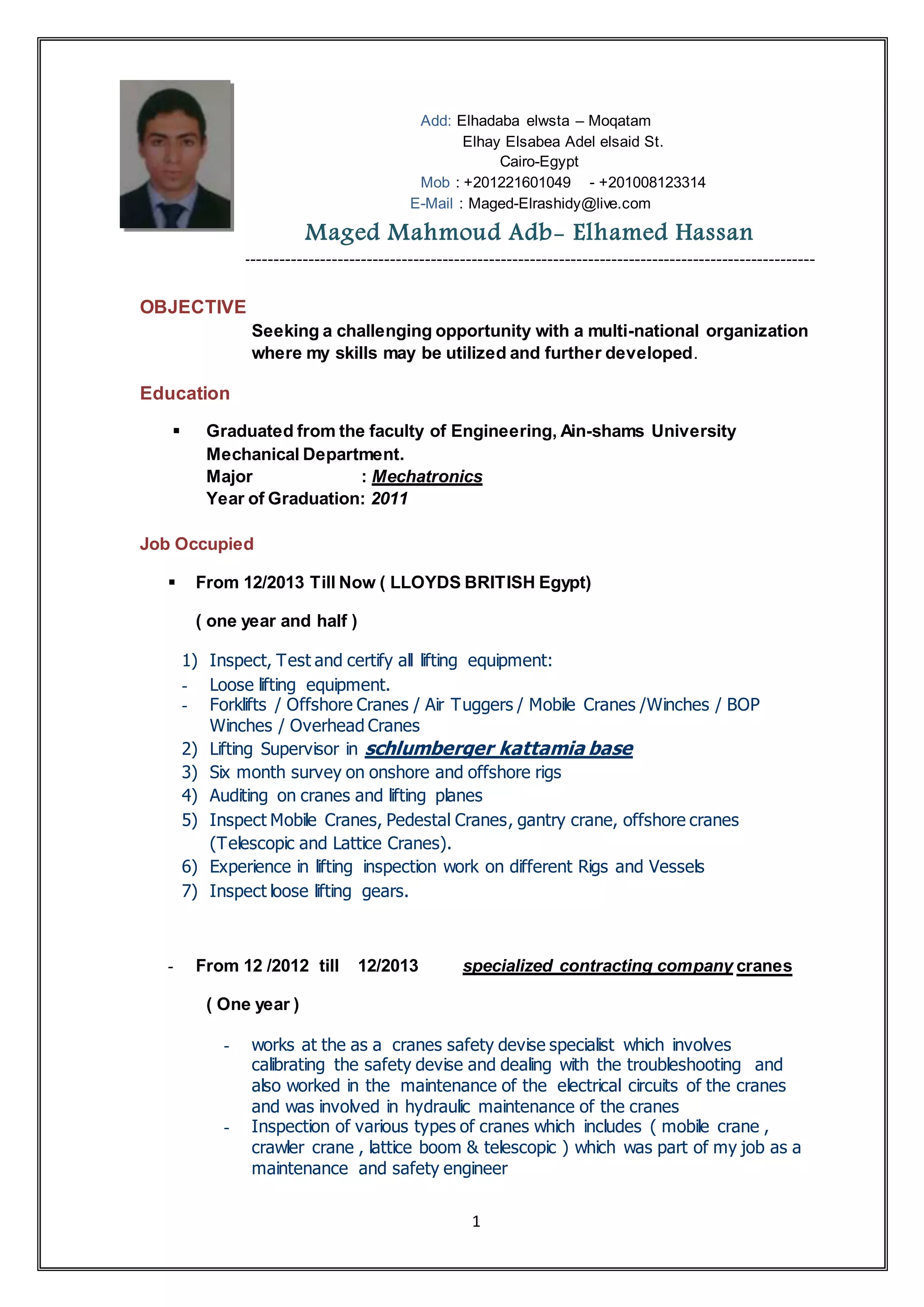 Maged cv(2) | DOCX