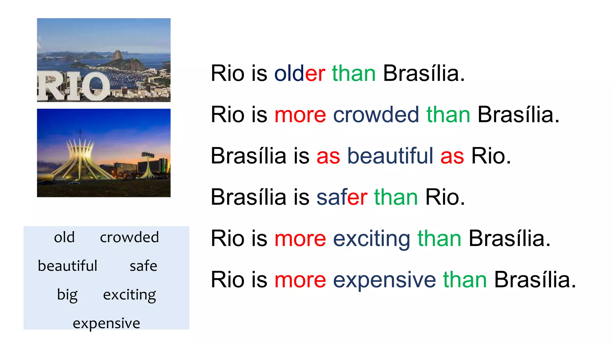 COMPARING CITIES | PPTX