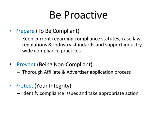 Compliance. It' More Than A Buzz Word | PPT