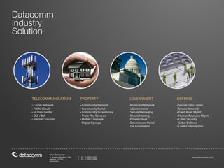 PT. Datacomm Diangraha Company Profile | PPT