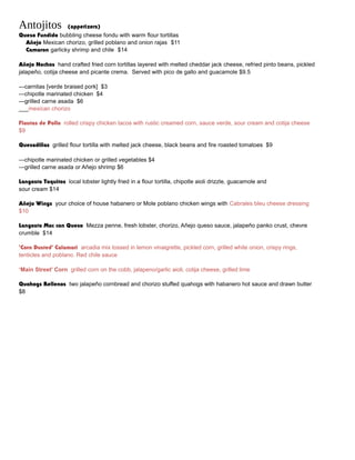 Anejo_dinner menu update summer | PDF