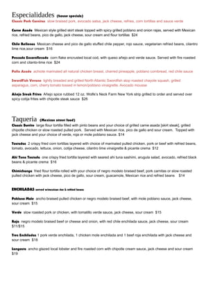 Anejo_dinner menu update summer | PDF