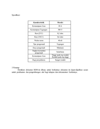 Makalah Pembuatan Water Level Control dengan metode PID 2 | DOCX