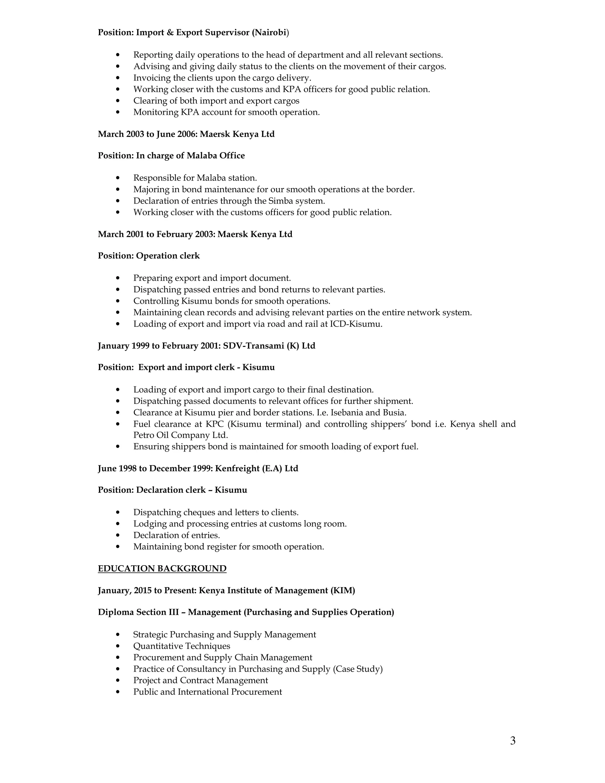 CV - Peter Odedo (PDF) | PDF