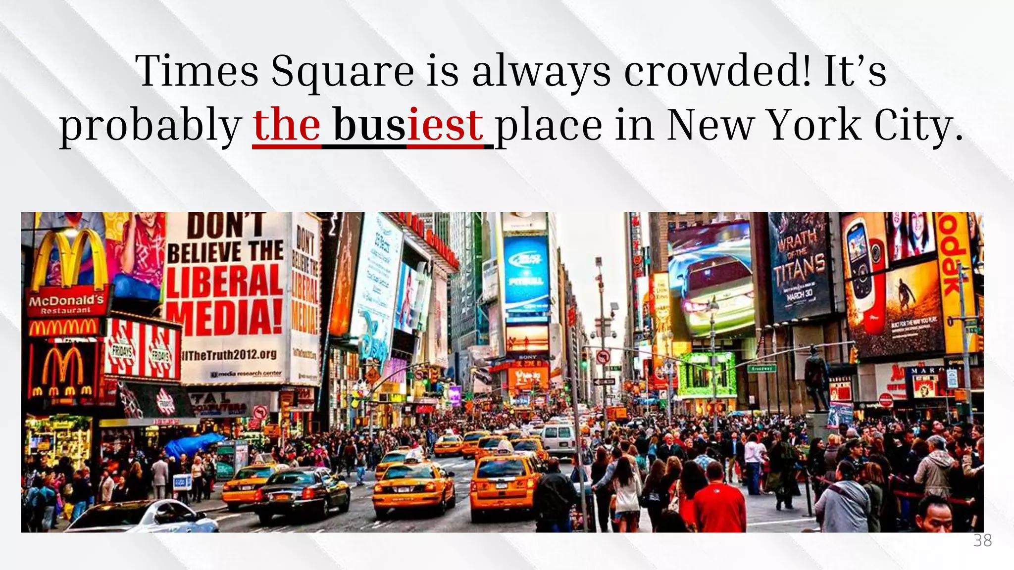 DESCRIBING CITIES - SUPERLATIVE | PPTX