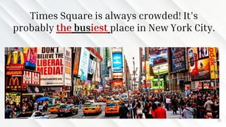 DESCRIBING CITIES - SUPERLATIVE | PPTX