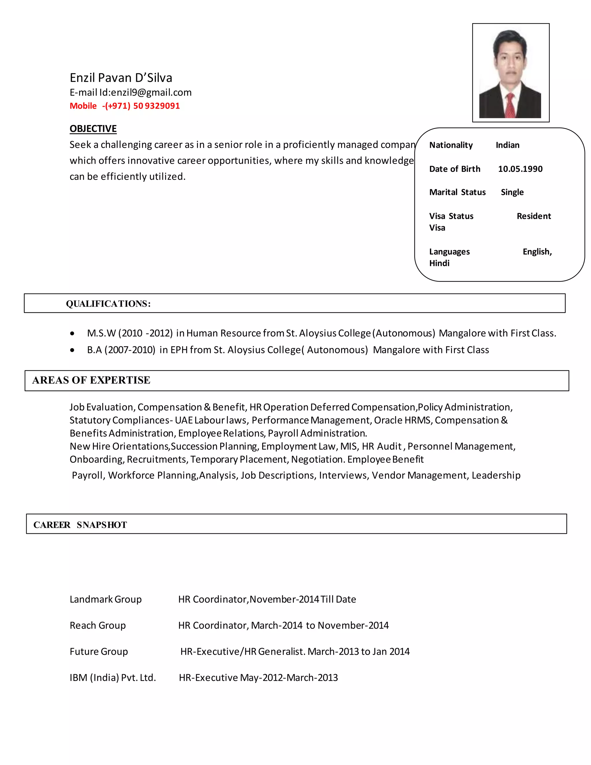 Enzil Updated CV | DOCX