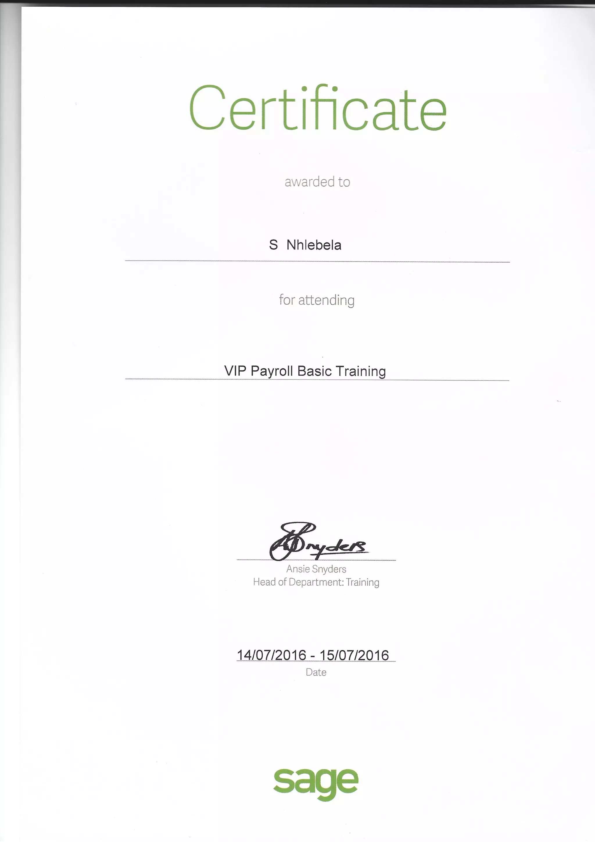 VIP certificate | PDF