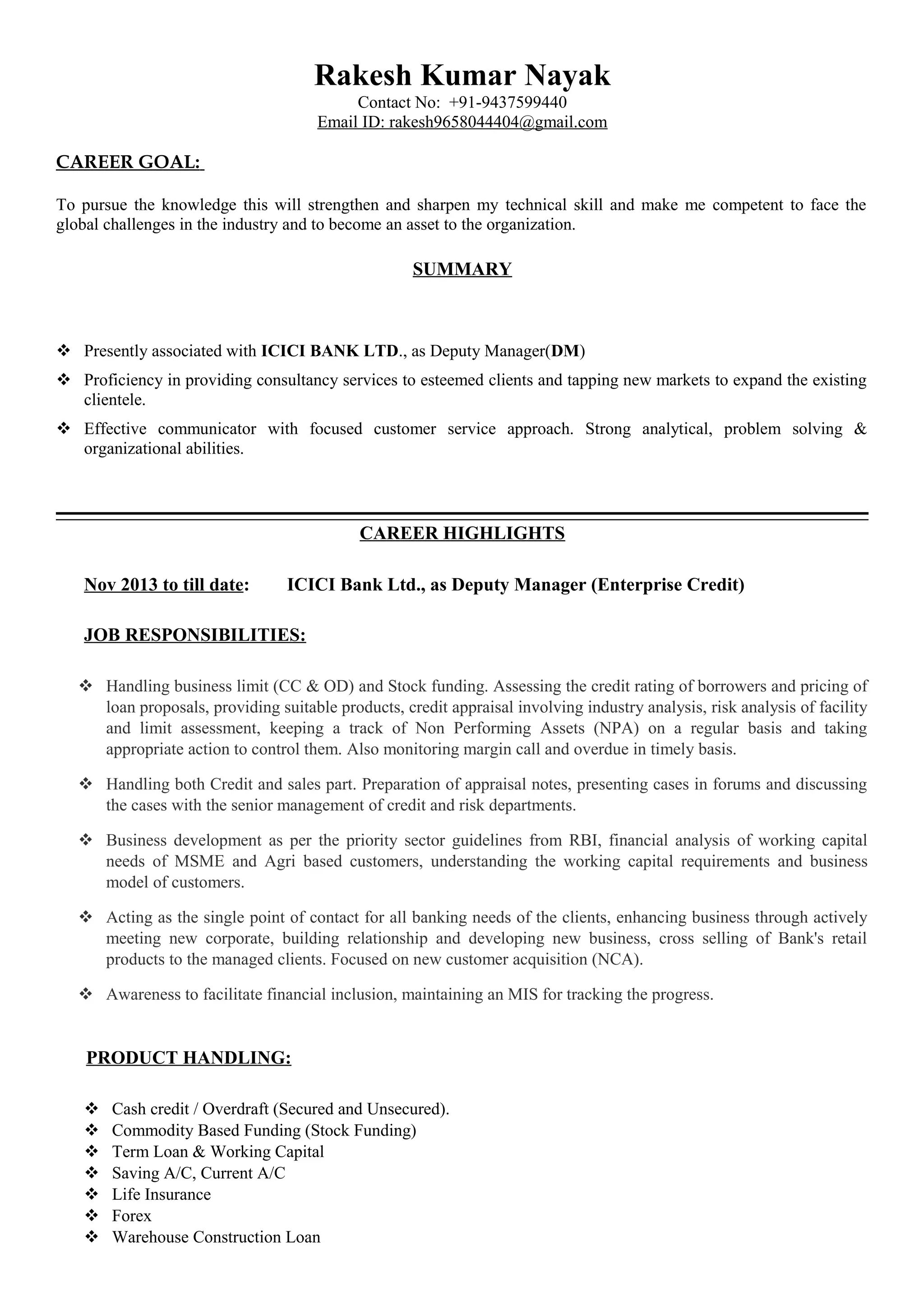 Rakesh Nayak. 06-11-2015 | DOC