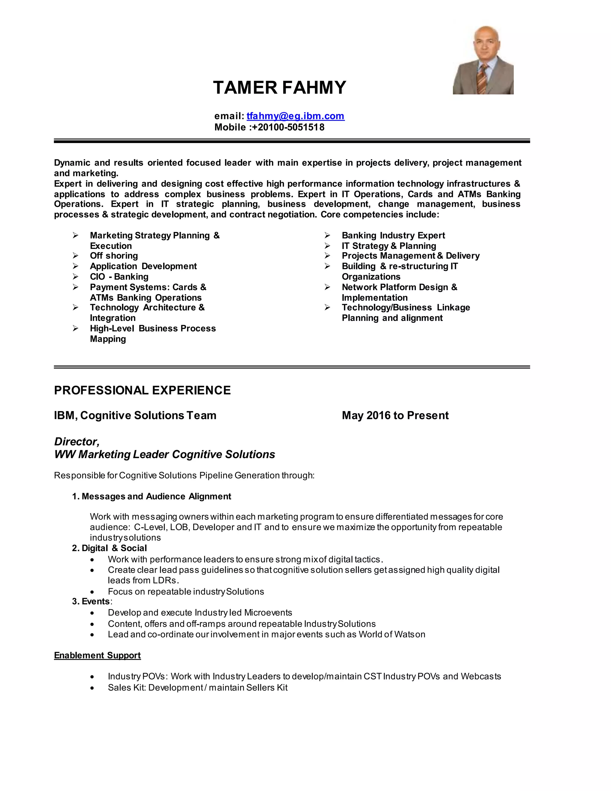 Tamer Fahmy CV Jan 17 | DOCX