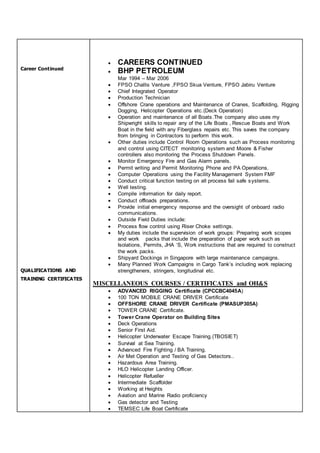 CRAIG MCKUNE 2016 RESUME docx | DOCX