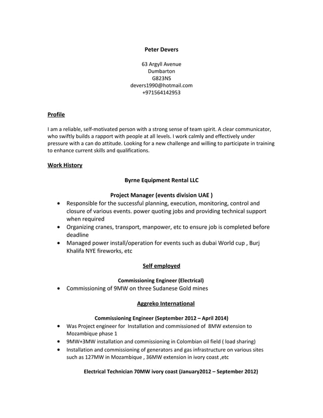 CVPeterDevers 2015 | RTF