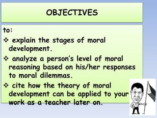 kohlbergs stage of moral development | PPT