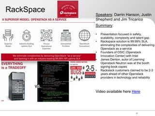OpenStack Summit Austin 2016 v1.3 | PDF