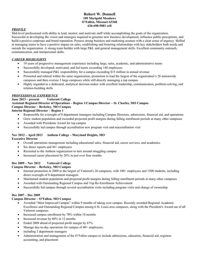 Robert Resume Sep 2015 | DOC
