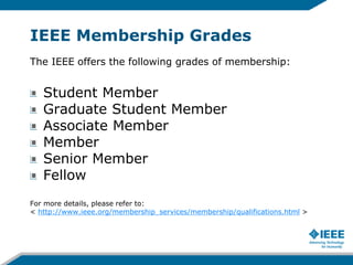 Benefits of IEEE Membership and Join IEEE.ppt