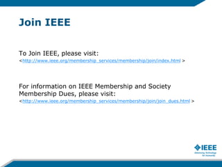 Benefits of IEEE Membership and Join IEEE.ppt
