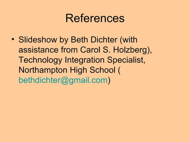 Beth Dichter-LowTechTools | PPT