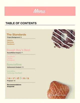 Social Media Midterm - Stan's Donuts | PDF