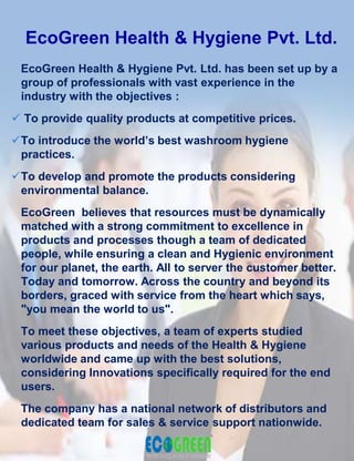 Company profile | PDF | Environmental Services Industry | Industries